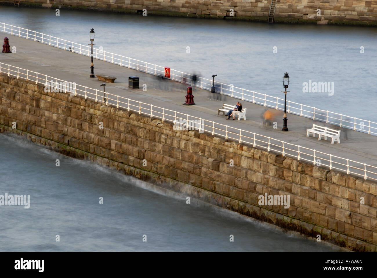 Whitby Pier, North Yorkshire,UK Stock Photo - Alamy