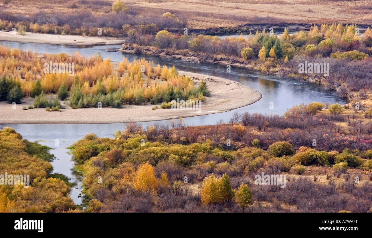 Autumn in Gen river Erguna Inner Mongolian Autonomous Region in ...