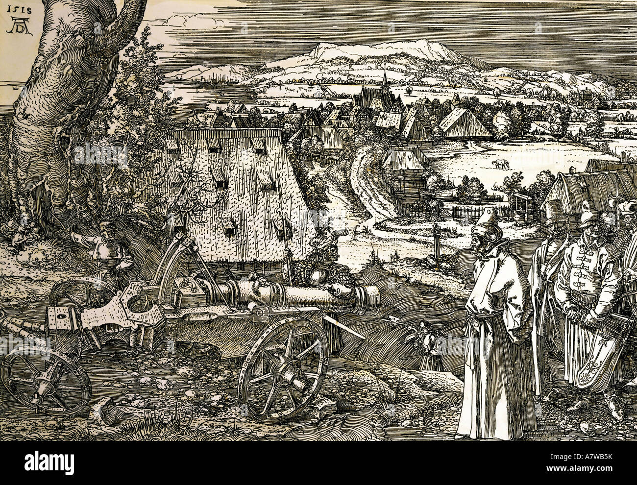 Dürer, Albrecht (1471 - 1528), culverin which Nuremburg provided for ...