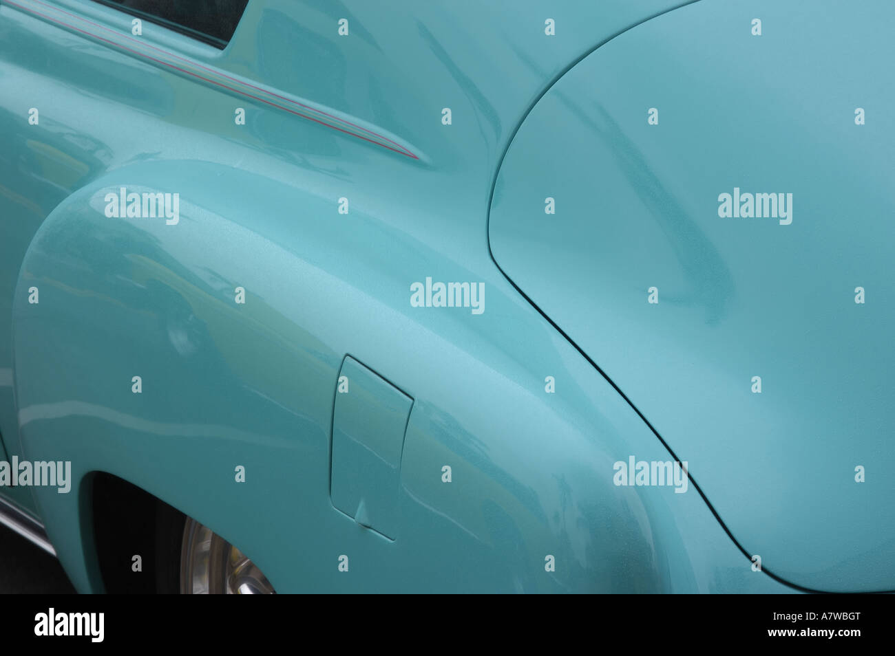 Classic Blue Car Stock Photo - Alamy