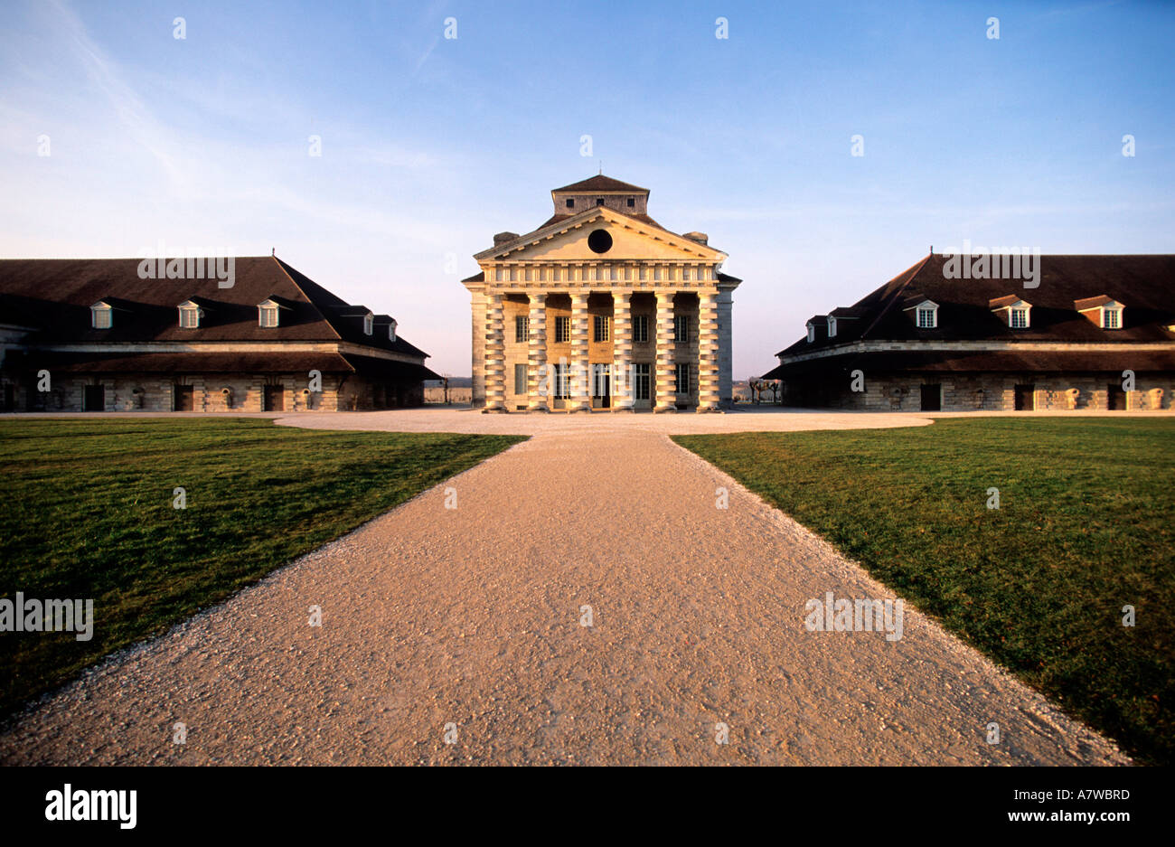Royal saltworks of arc et built by claude nicolas ledoux hi-res stock ...