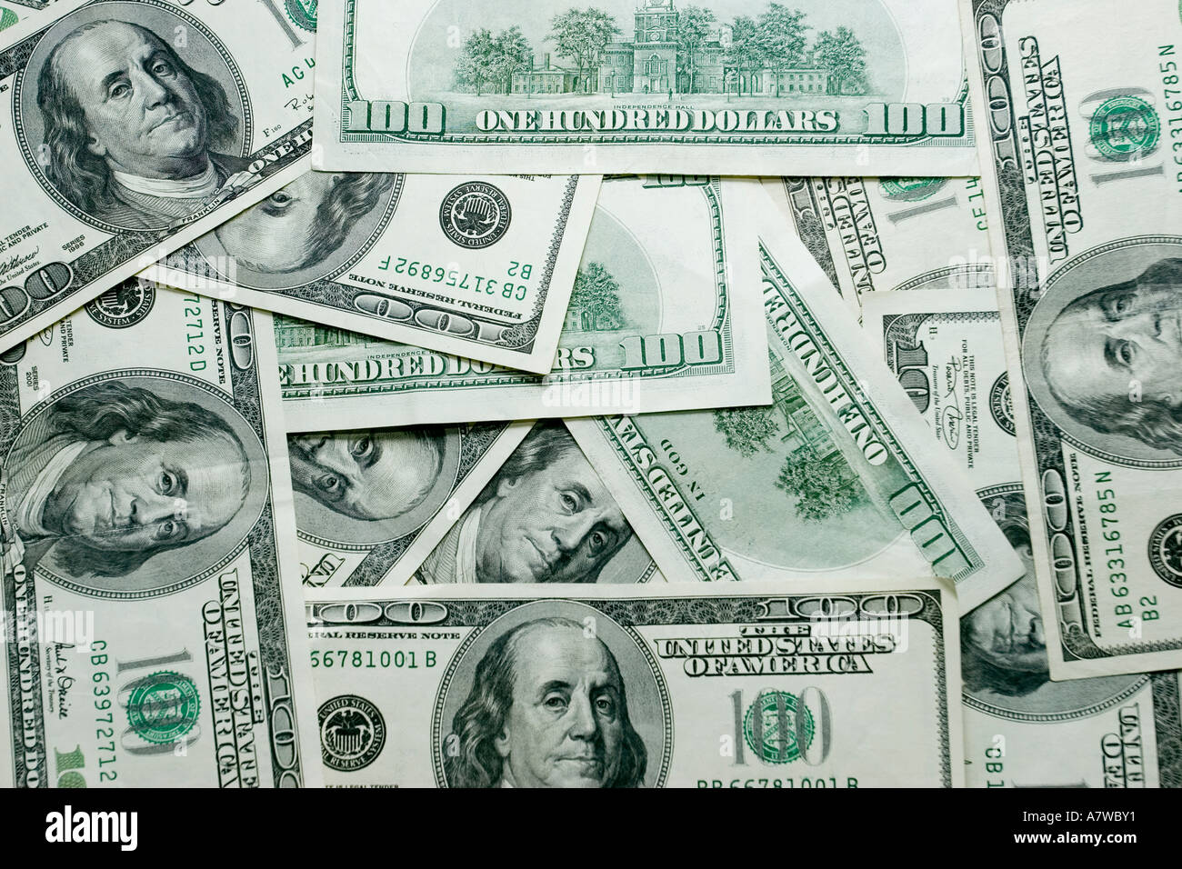 100 HUNDRED DOLLARS BILLS TEXTURE Stock Photo - Alamy