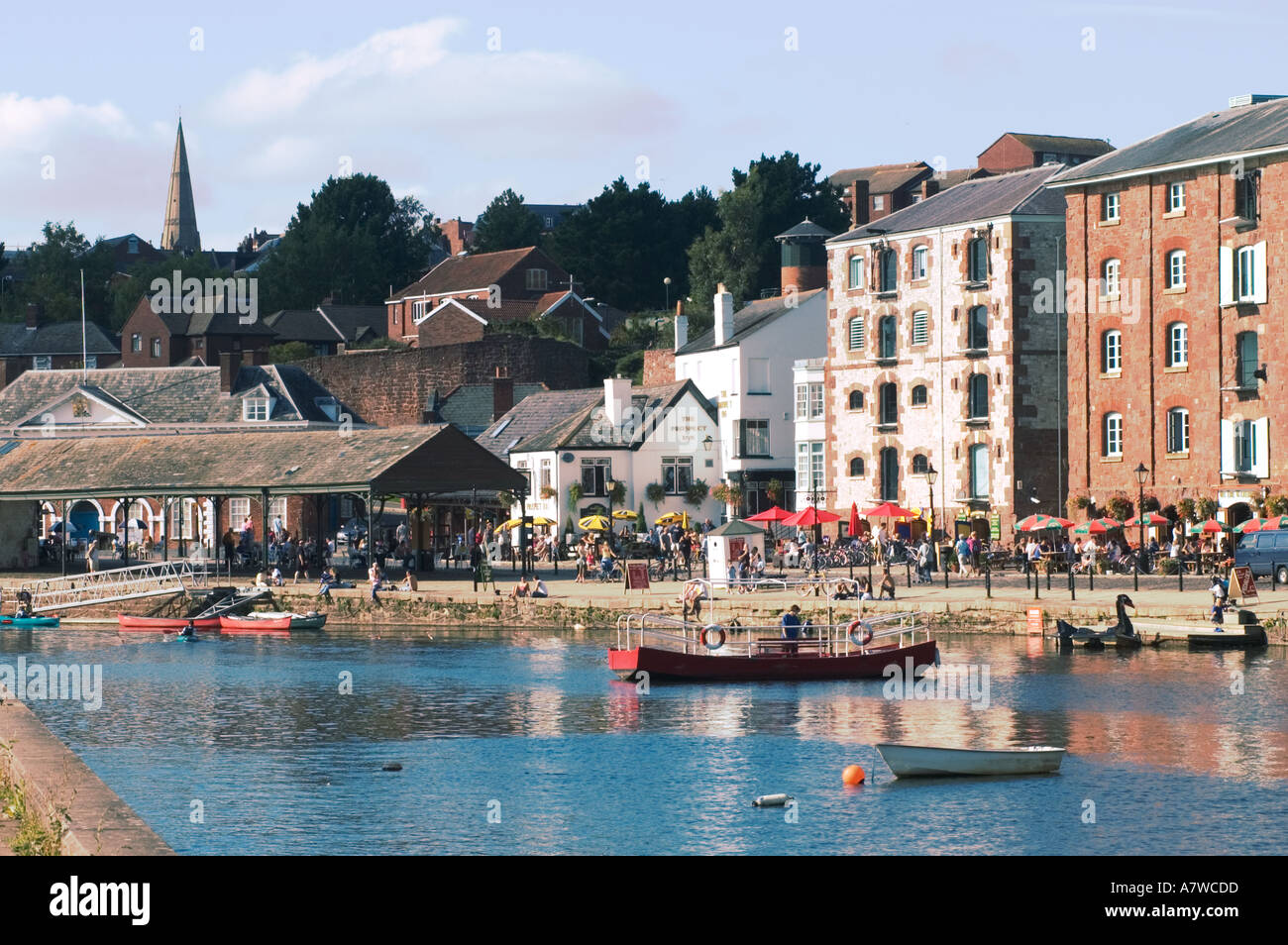 The Quay, Exeter, Devon, UK Stock Photo - Alamy