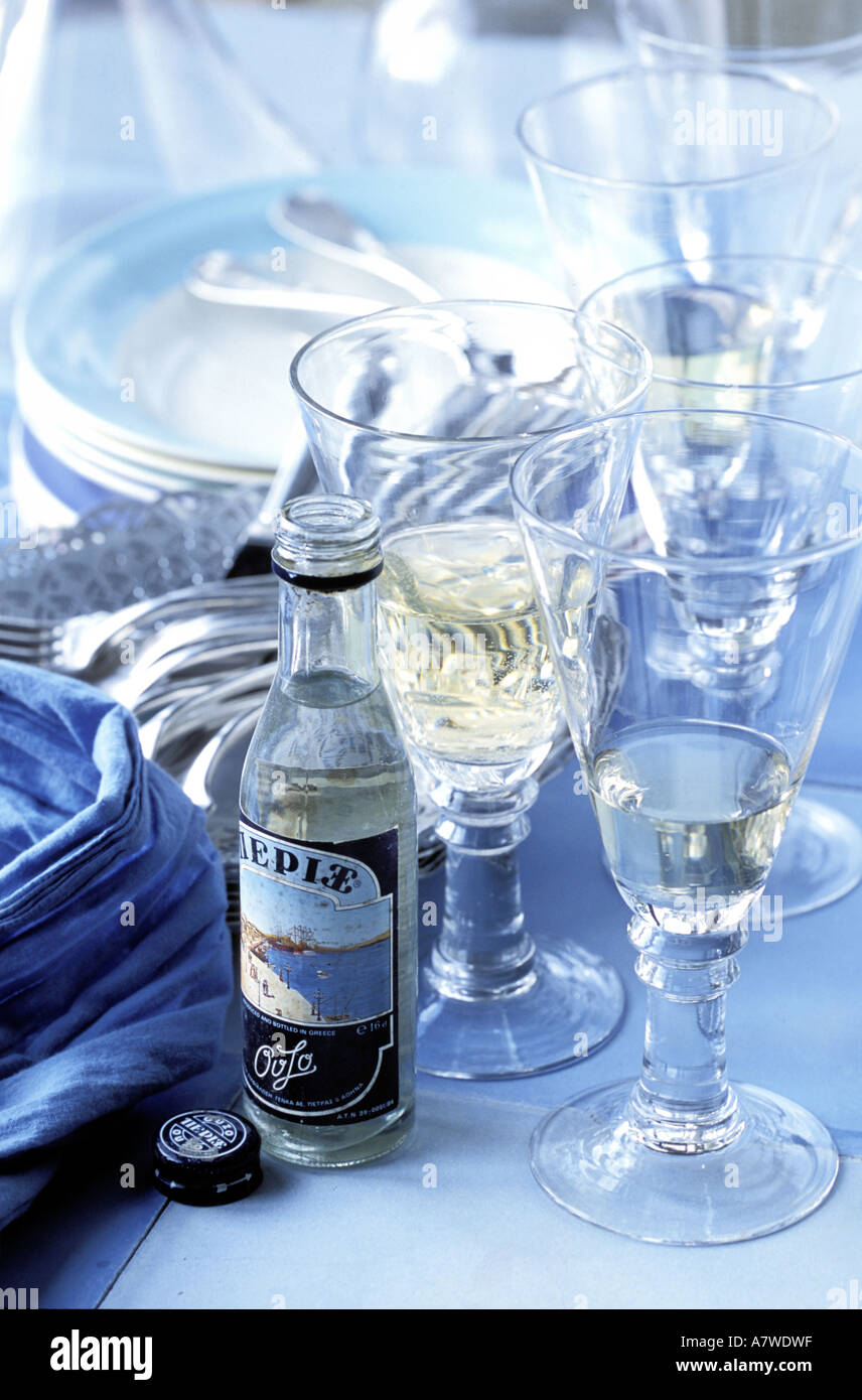 Greek alcohol hi-res stock photography and images - Alamy