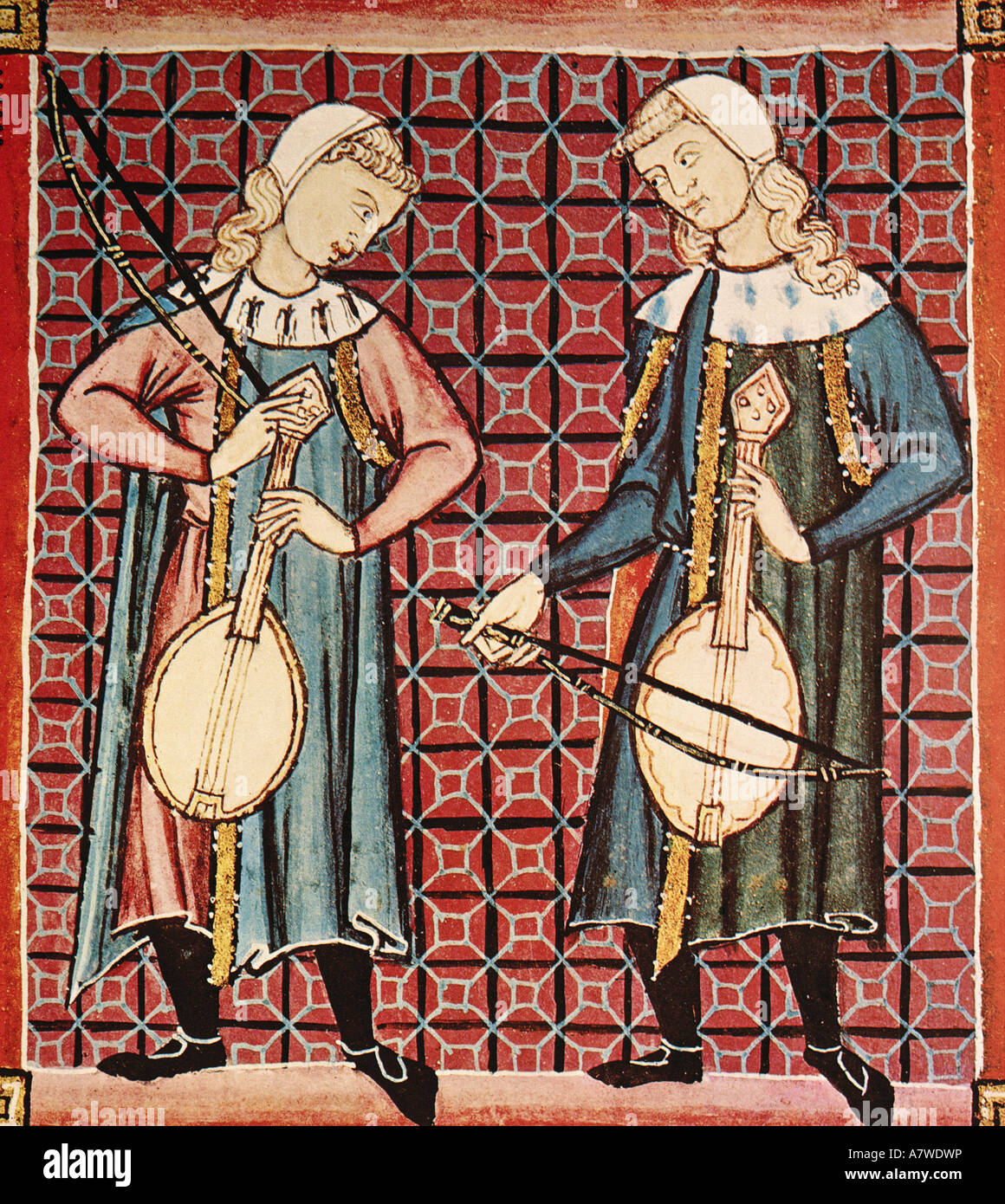 fine arts, middle ages, Gothic, illumination, "Cantigas de Santa Maria ...