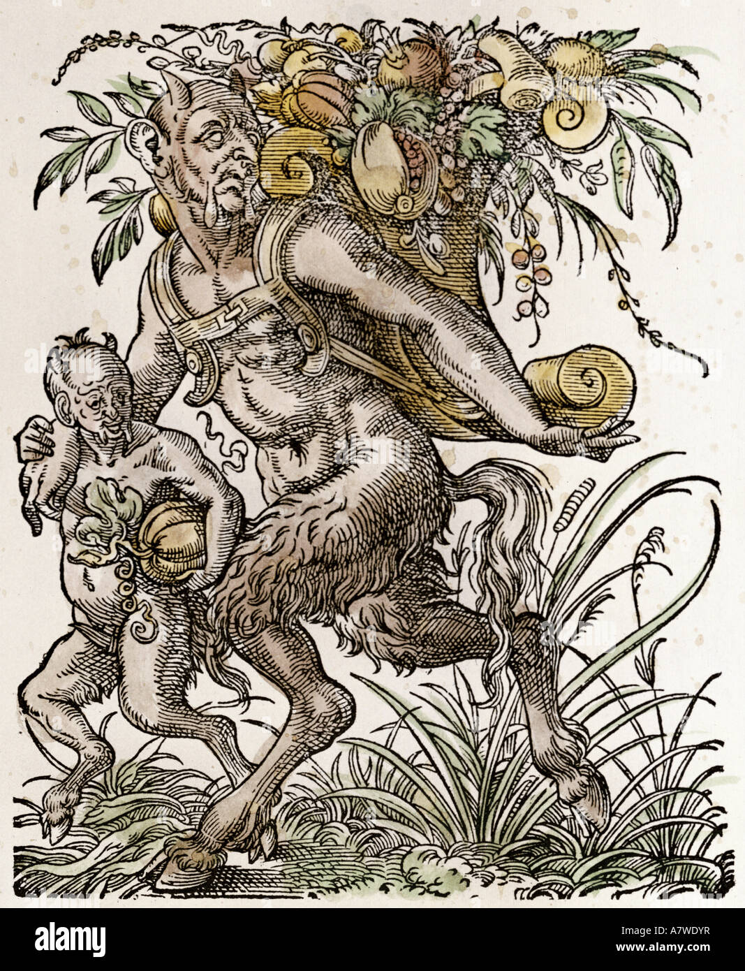 Greek Satyrs Drawing