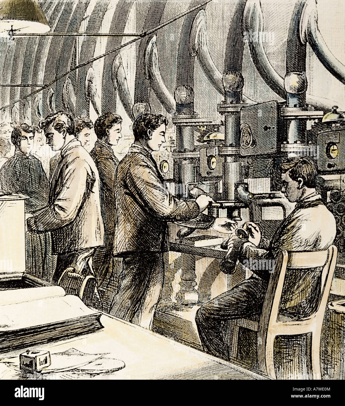 mail/post, pneumatic post, station, Great Britain, circa 1870 Stock ...