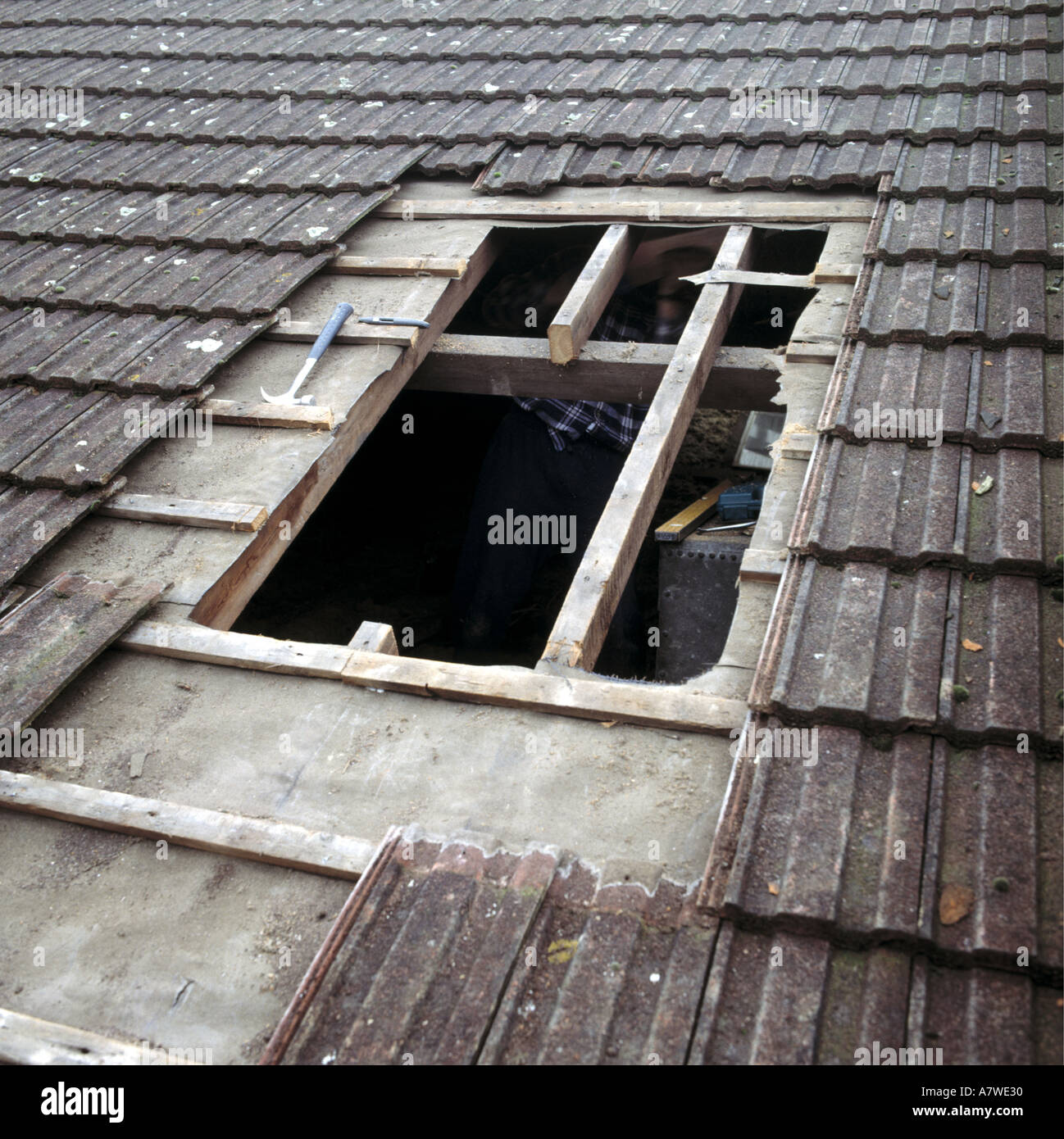 Holes on the roof hi-res stock photography and images - Alamy