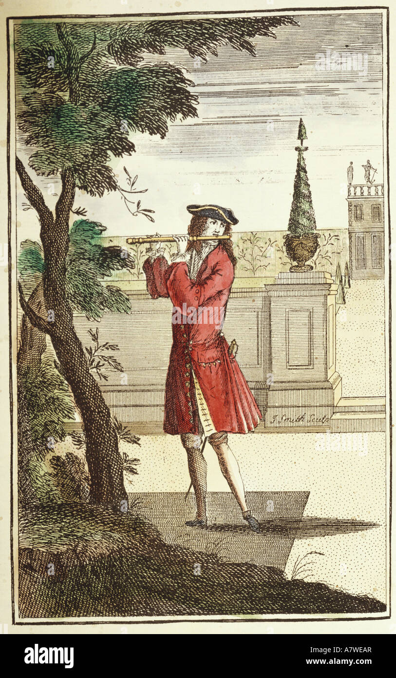 music, musicians, flutist, "The newest Method for Learners of the ...