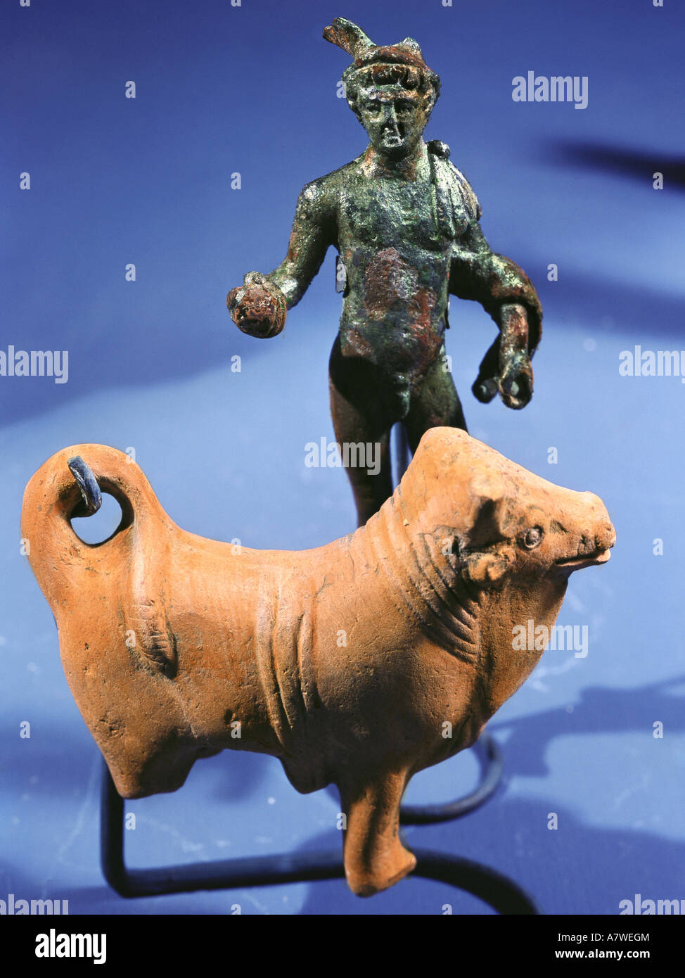 fine arts, ancient world, Roman Empire, sculpture, terracotta bull and ...