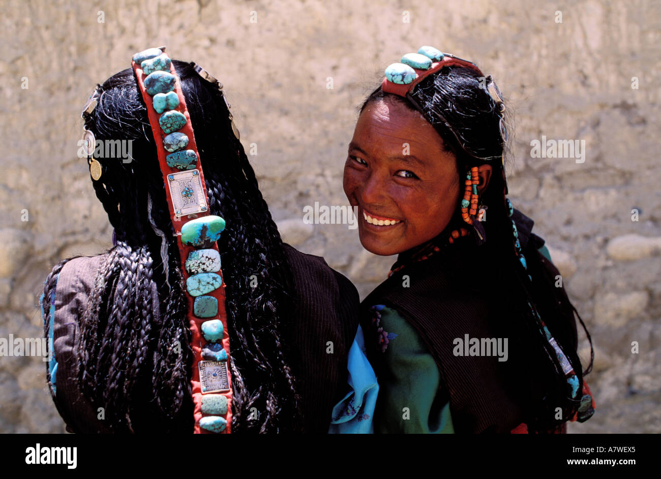 Nepal, Western region, Mustang Kingdom, Lo Manthang village Stock Photo ...