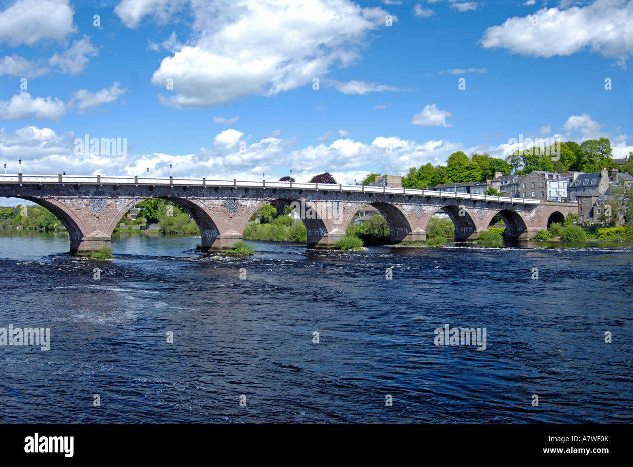 Tay Bridge, Perth City XPL 6388 Stock Photo - Alamy