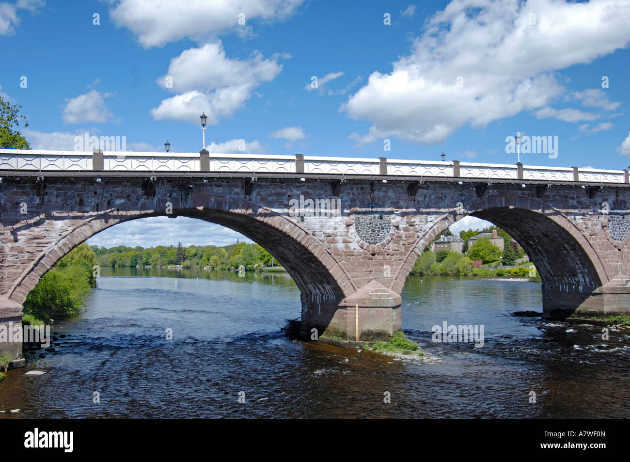 Tay Bridge, Perth City XPL 6390 Stock Photo - Alamy