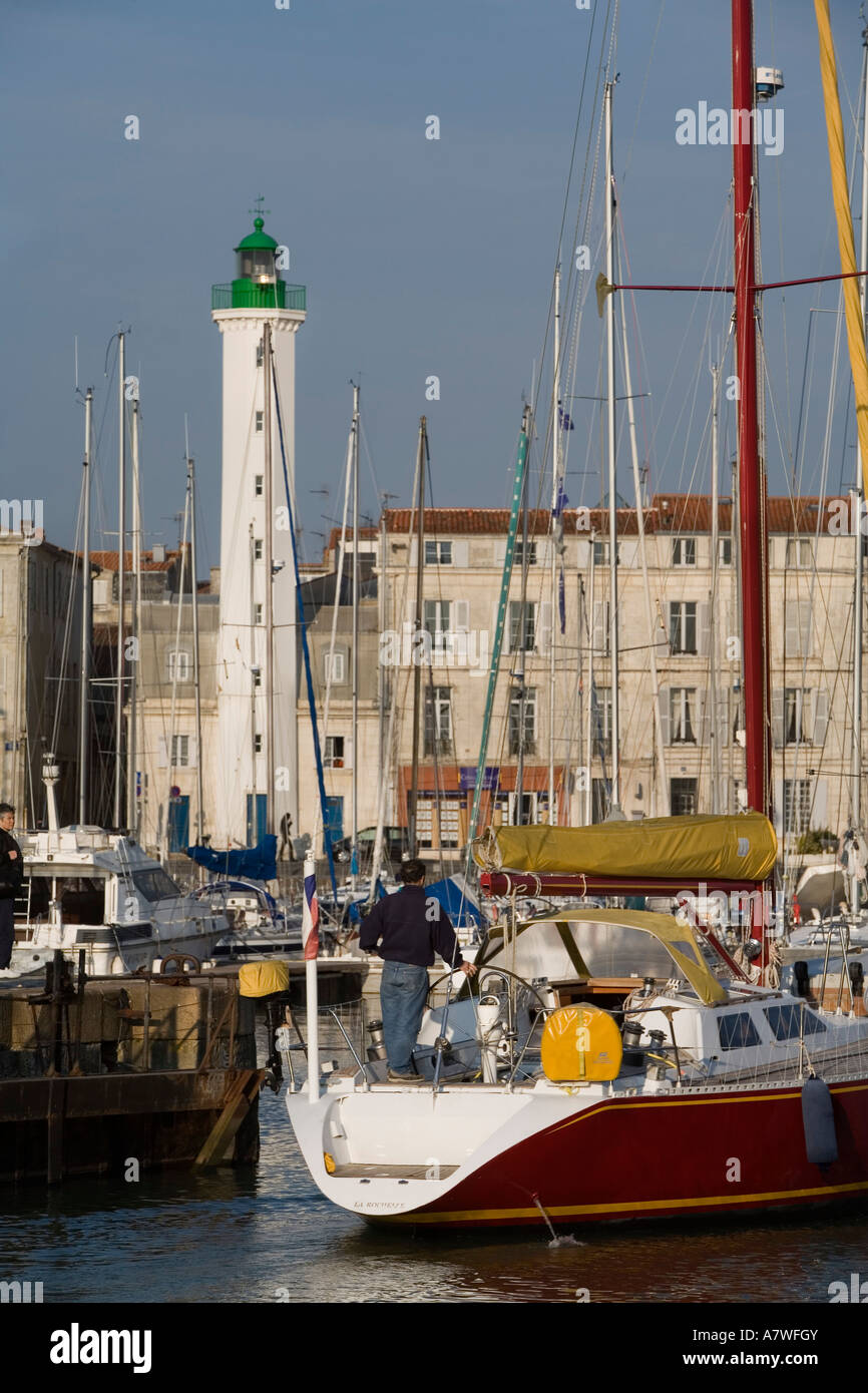 Lighthouse Vieux Port La Rochelle Charante Maritime Poitou Charantes ...