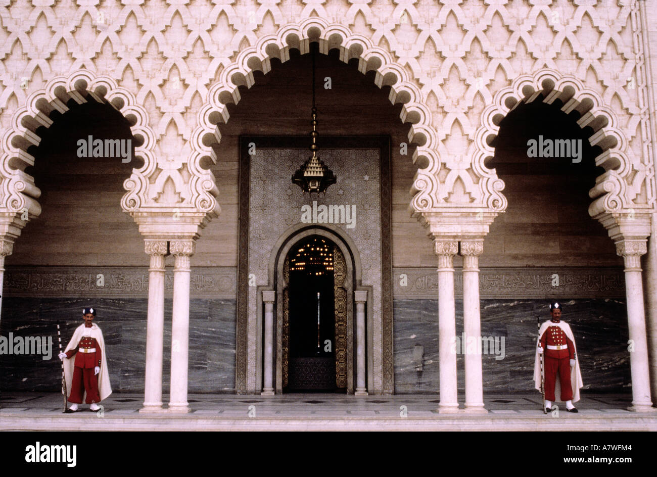 Morocco, Rabat, guardians of Mohamed V Mausoleum Stock Photo - Alamy