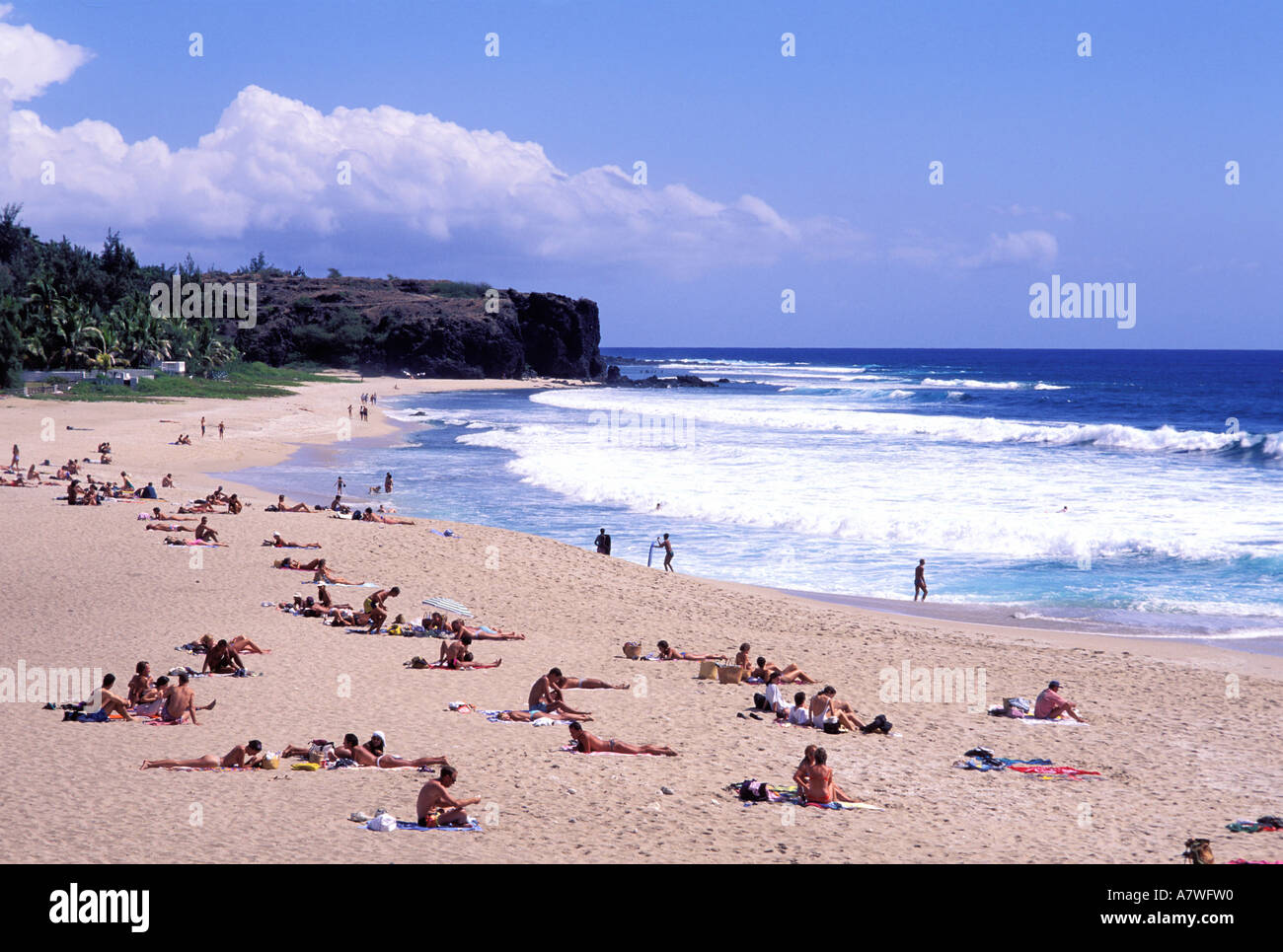 Reunion island french boucan canot beach hi-res stock photography and ...