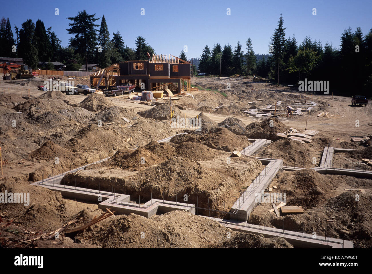 Housing construction Seattle Washington State USA Stock Photo - Alamy