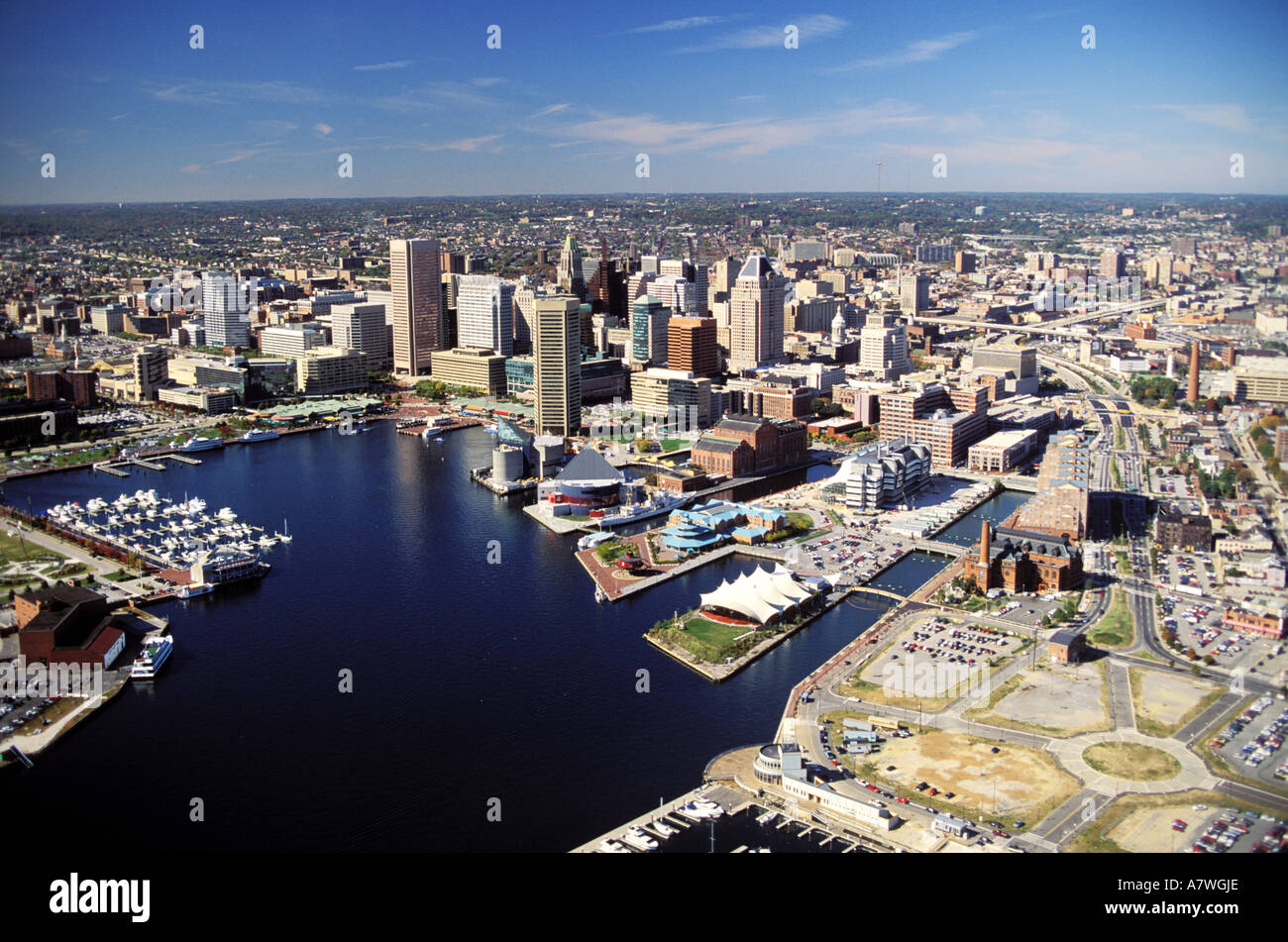 Aerial view baltimore maryland hi-res stock photography and images - Alamy
