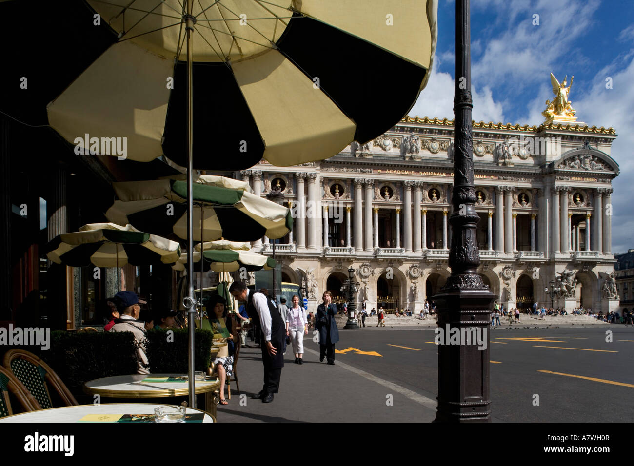 Opera Garnier, cafe, Paris, France Stock Photo - Alamy