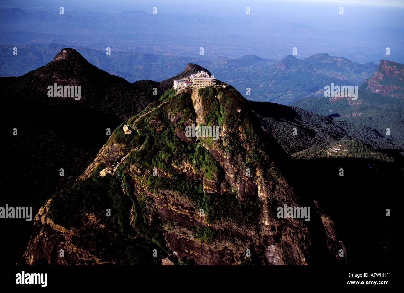 Sri Lanka, Sabaragamuwa region, Adam peak (aerial view Stock Photo - Alamy