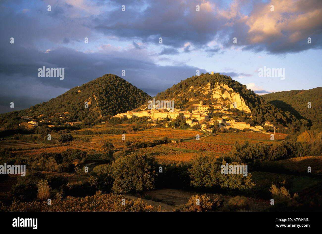 Seguret vineyard provence hi-res stock photography and images - Alamy