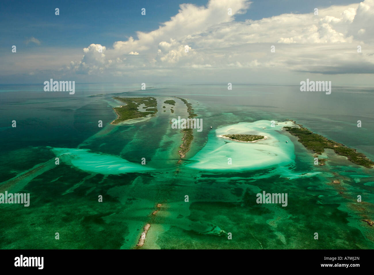 Double Breasted Cay Ragged Island Chain Bahamas Atlantic Ocean Stock ...