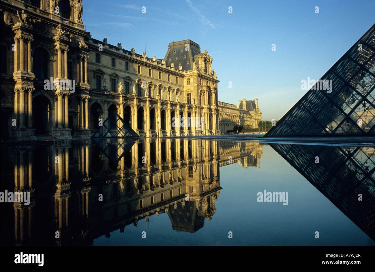 Louvre Pyramide Paris France Stock Photo - Alamy