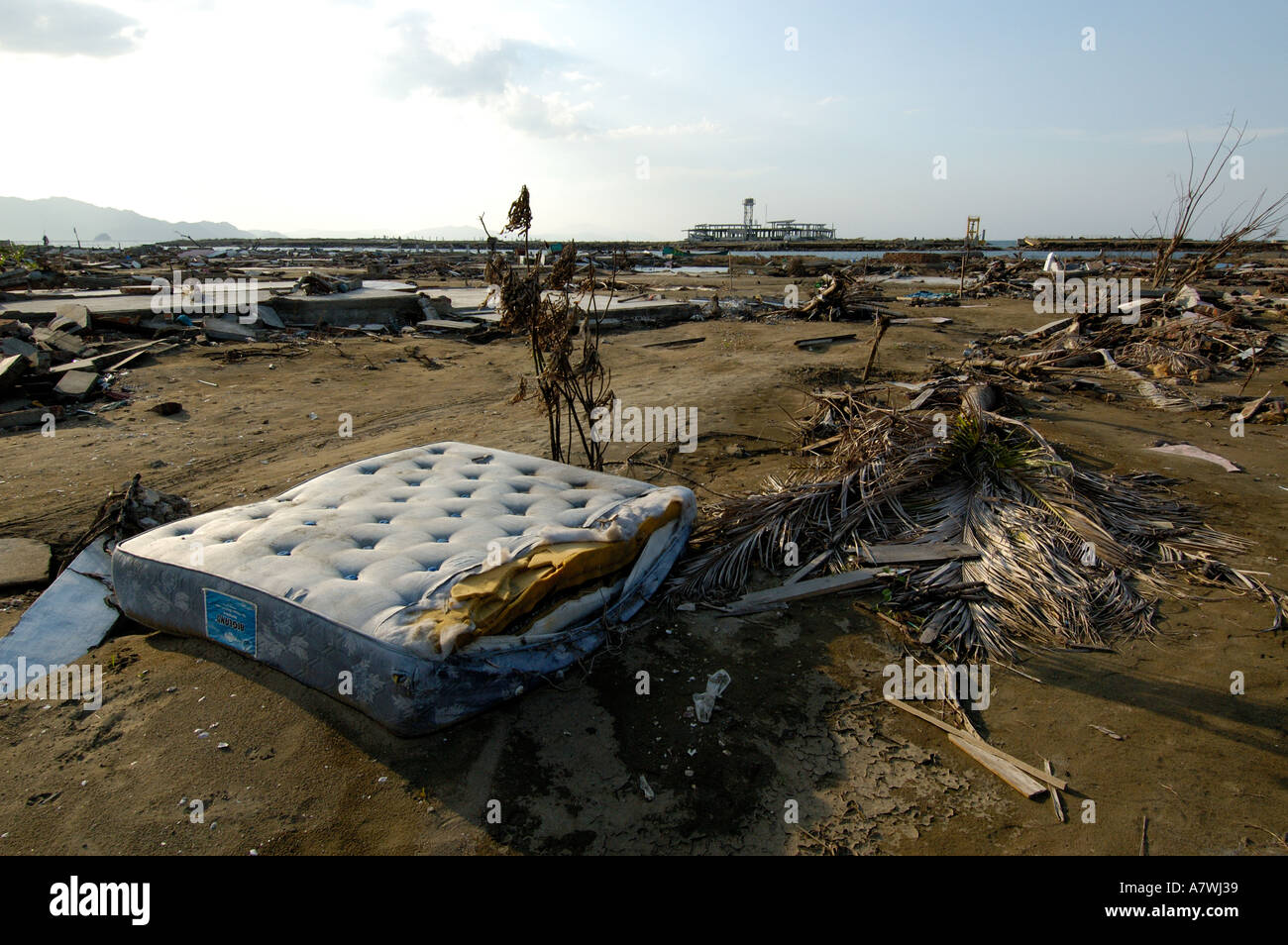 Indonesia Sumatra Banda Aceh Post Tsunami Devastated Ulee Lhe ...