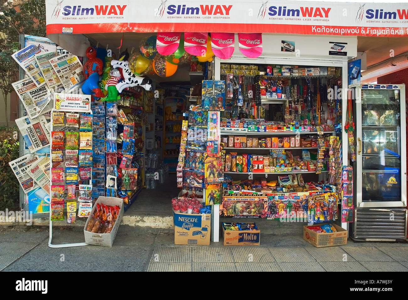Candyshop in Heraklion, Crete, Greece Stock Photo - Alamy