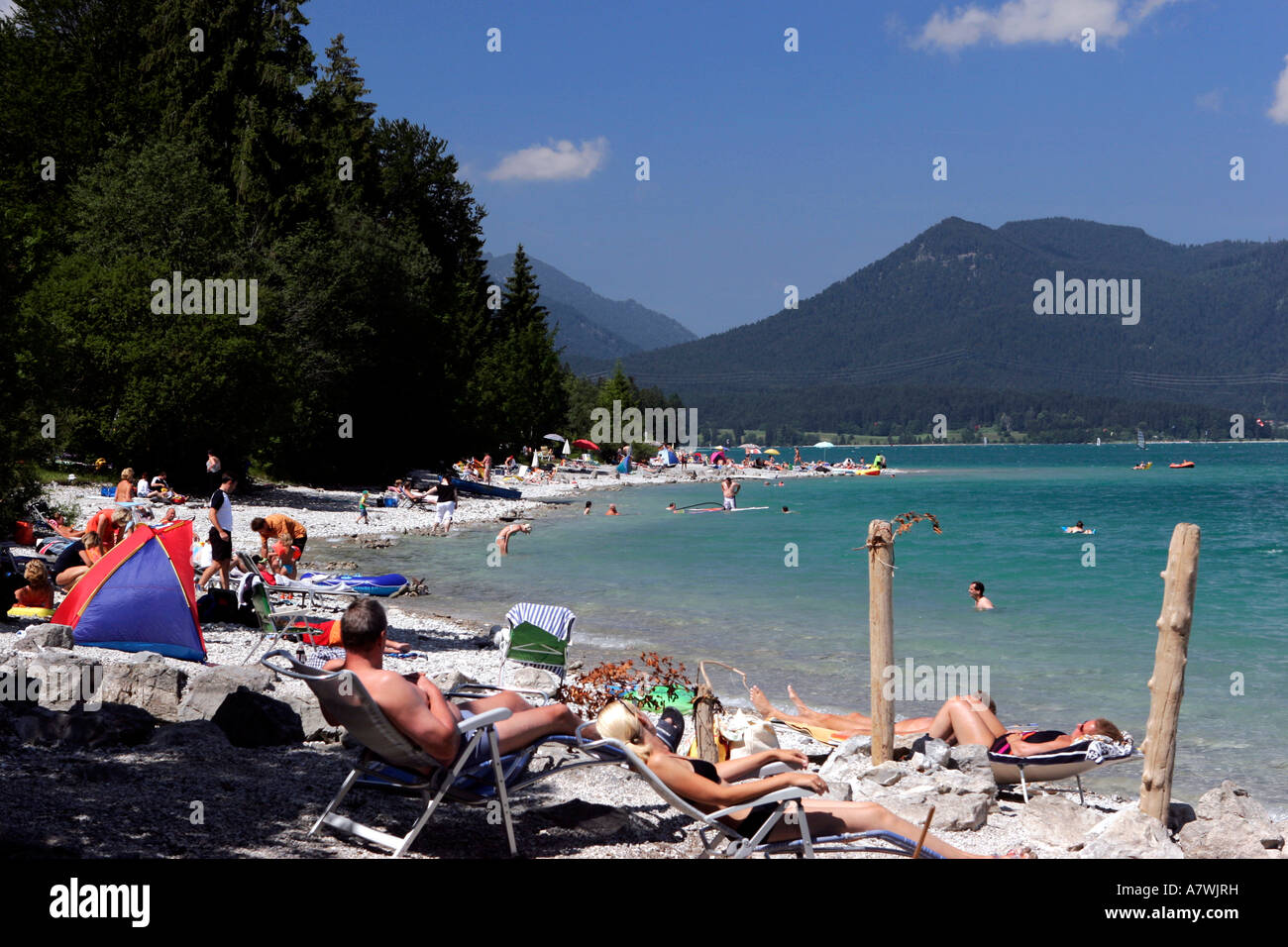 Bergsee strand hi-res stock photography and images - Alamy