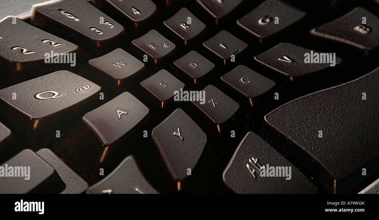 Computer keyboard, photo composition Stock Photo - Alamy