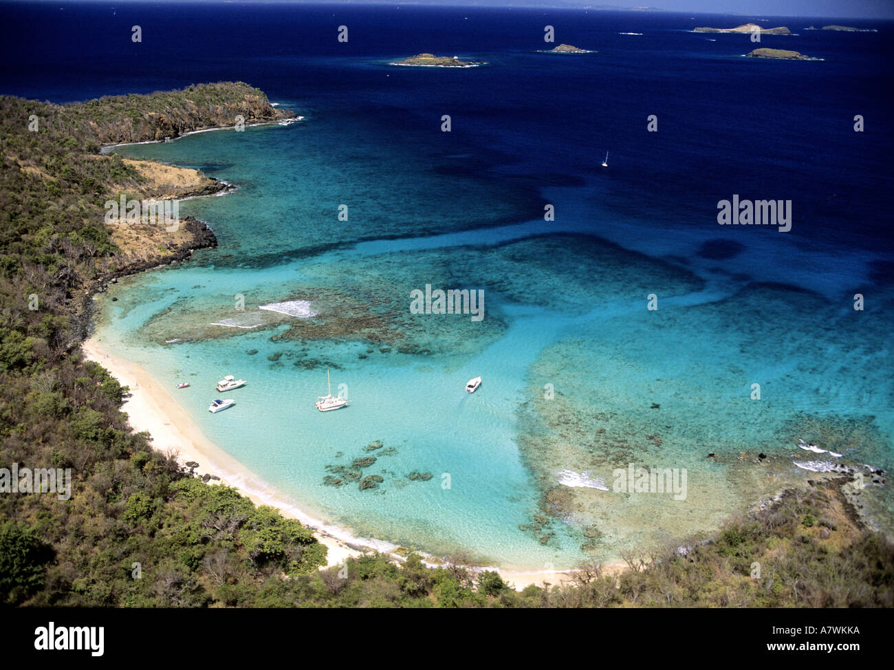 Puerto Rico, Culebra Island (aerial view Stock Photo - Alamy
