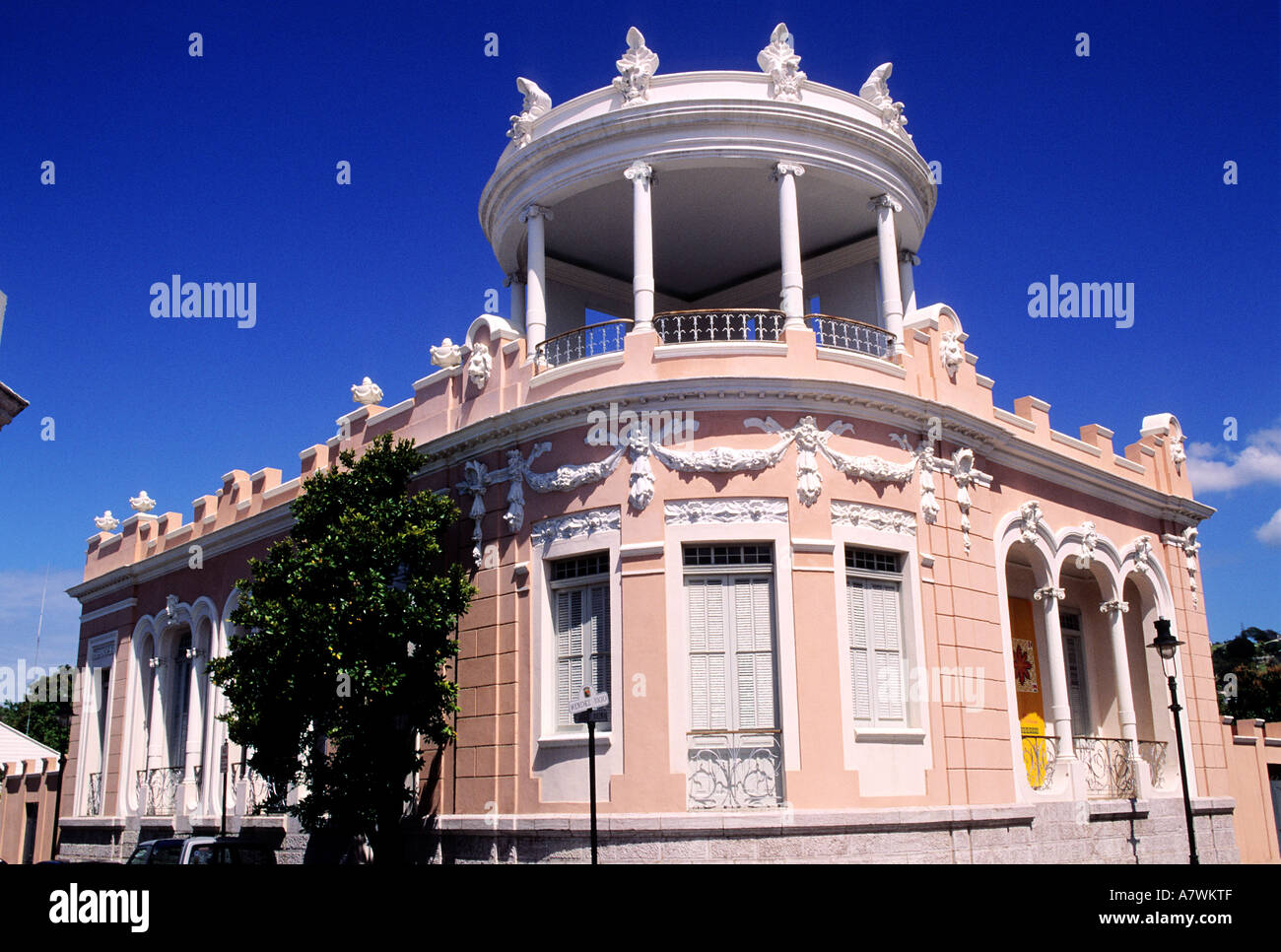 Puerto Rico, Ponce city, colonial architecture Stock Photo - Alamy