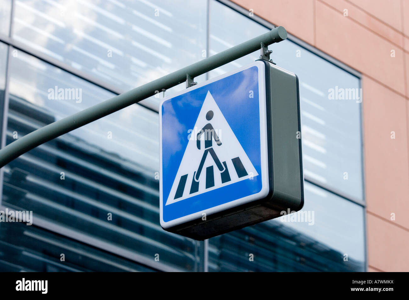 Sign for zebra crossing Stock Photo - Alamy