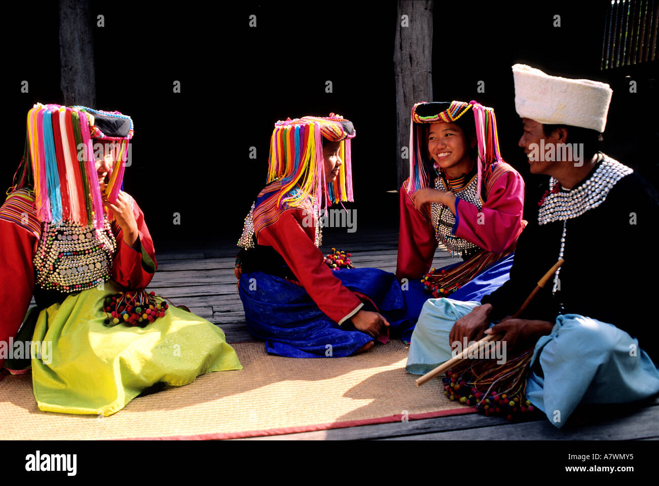 Thailand, Northern region, Chiang-Mai, ethnic group, Lisu Stock Photo ...