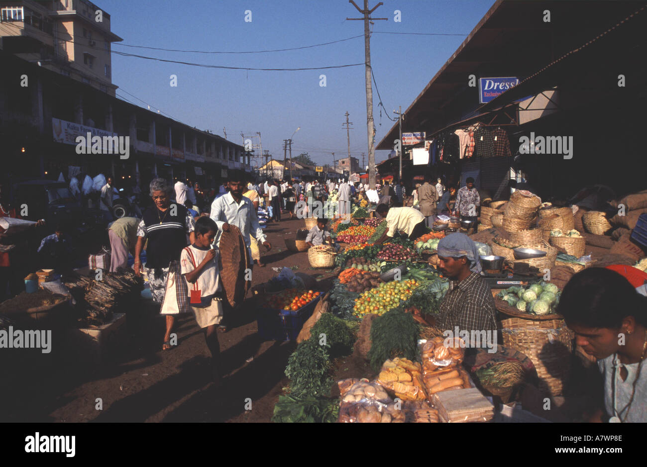 GOA Mapusa market Stock Photo - Alamy