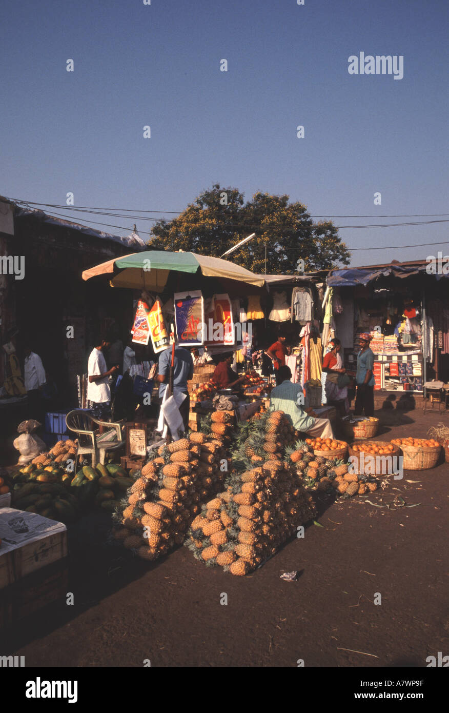 GOA Mapusa market Stock Photo - Alamy