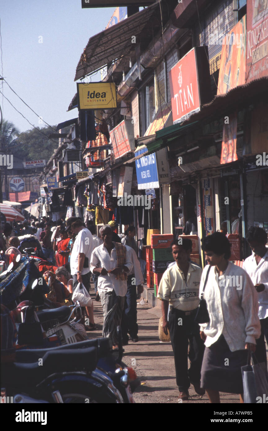 GOA Shops at Mapusa market Stock Photo - Alamy