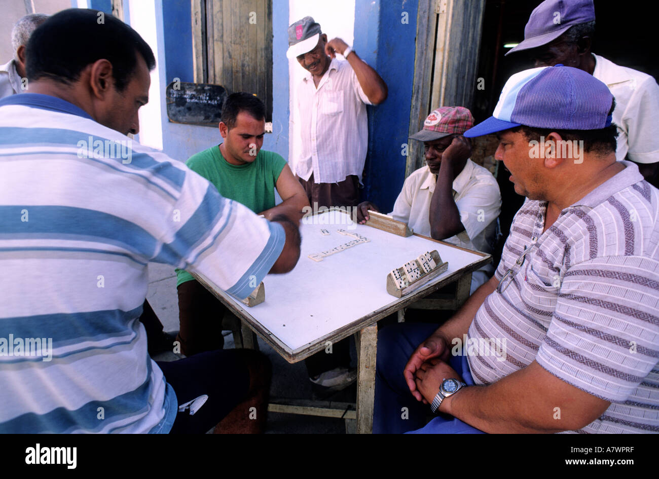 Dominos player hi-res stock photography and images - Alamy