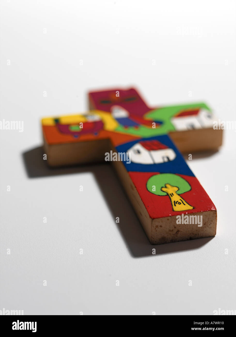 cross draw drawing colours symbol Stock Photo - Alamy