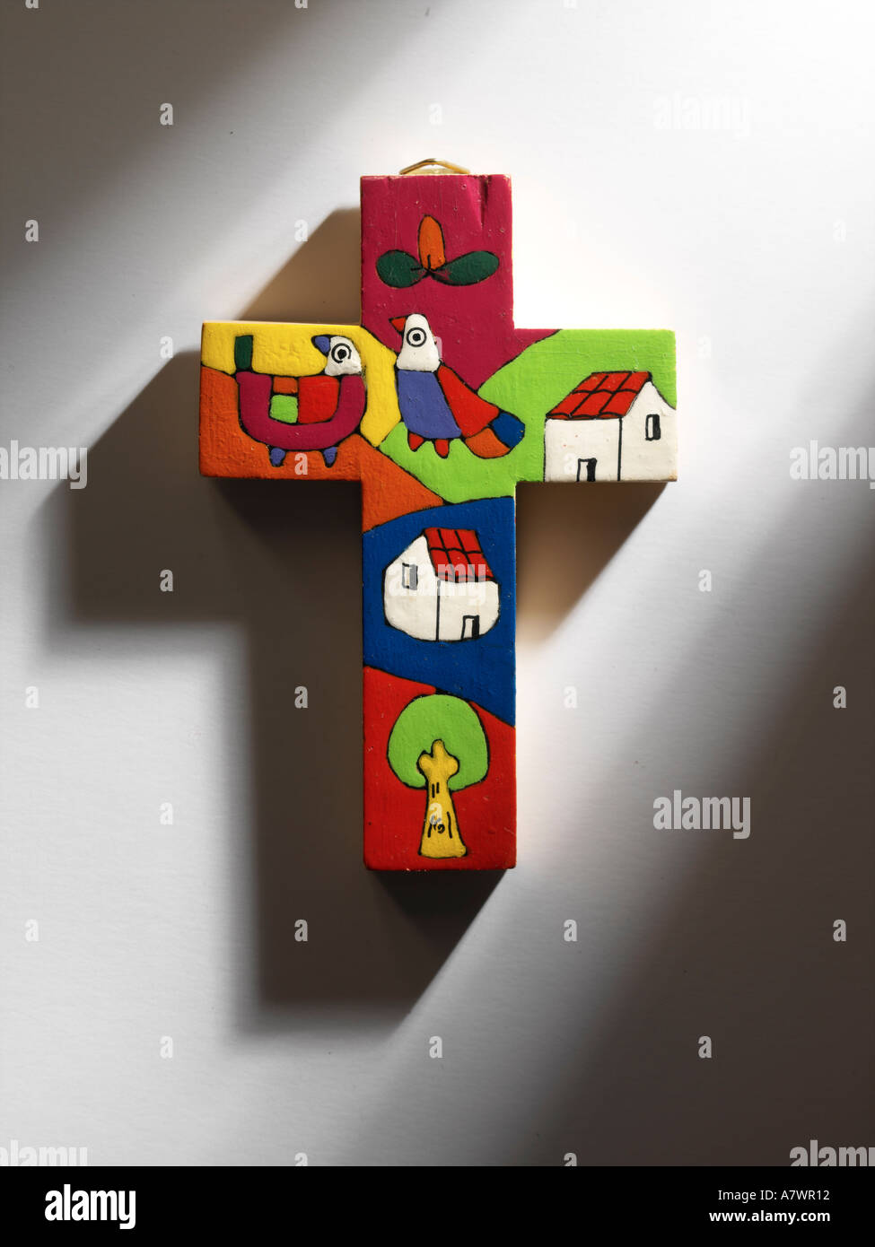 cross draw drawing colours symbol Stock Photo - Alamy