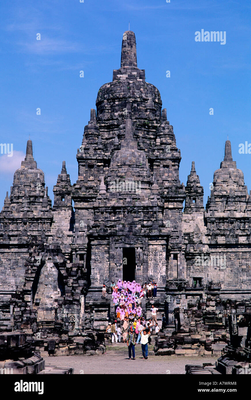 Indonesia, Central Java, Yogyakarta area, Candi Sewu temple Stock Photo ...