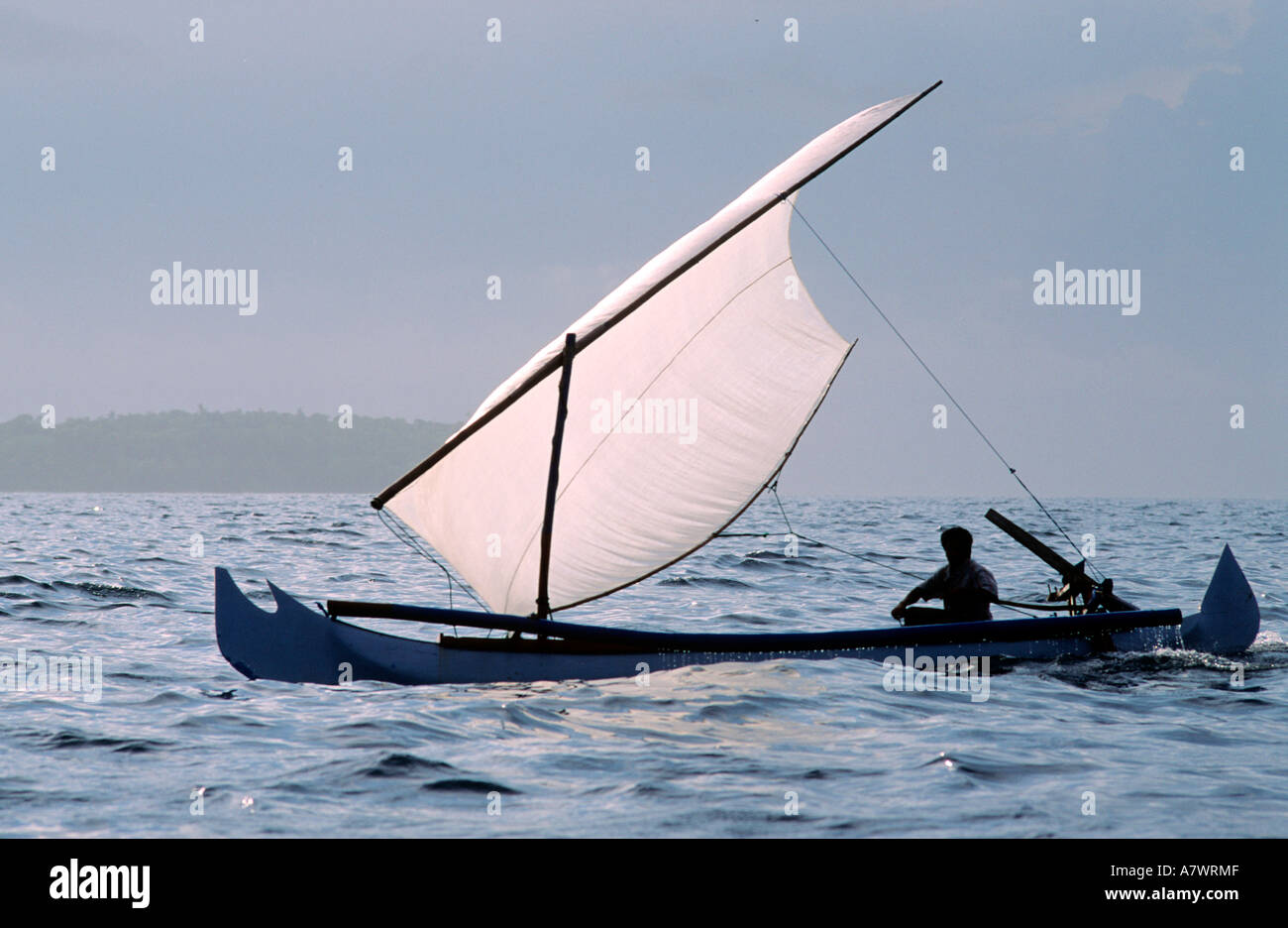 Indonesia, Java island, Bawean island, sailing boat prau Stock Photo ...