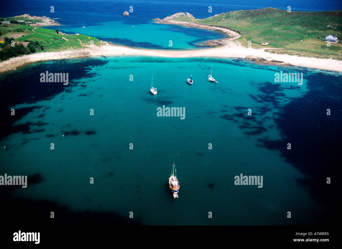 Scilly isles aerial hi-res stock photography and images - Alamy