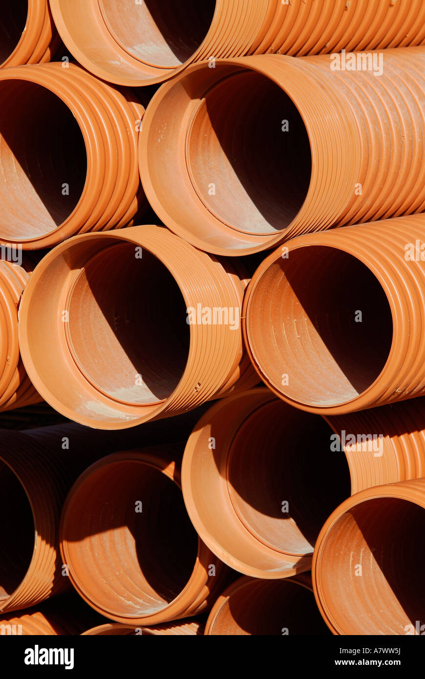 Construction PVC tubes Stock Photo - Alamy