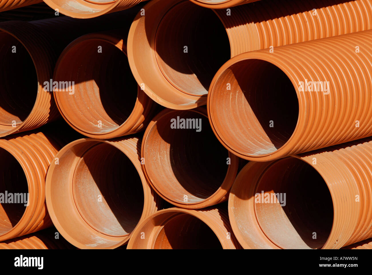 Construction PVC tubes Stock Photo - Alamy