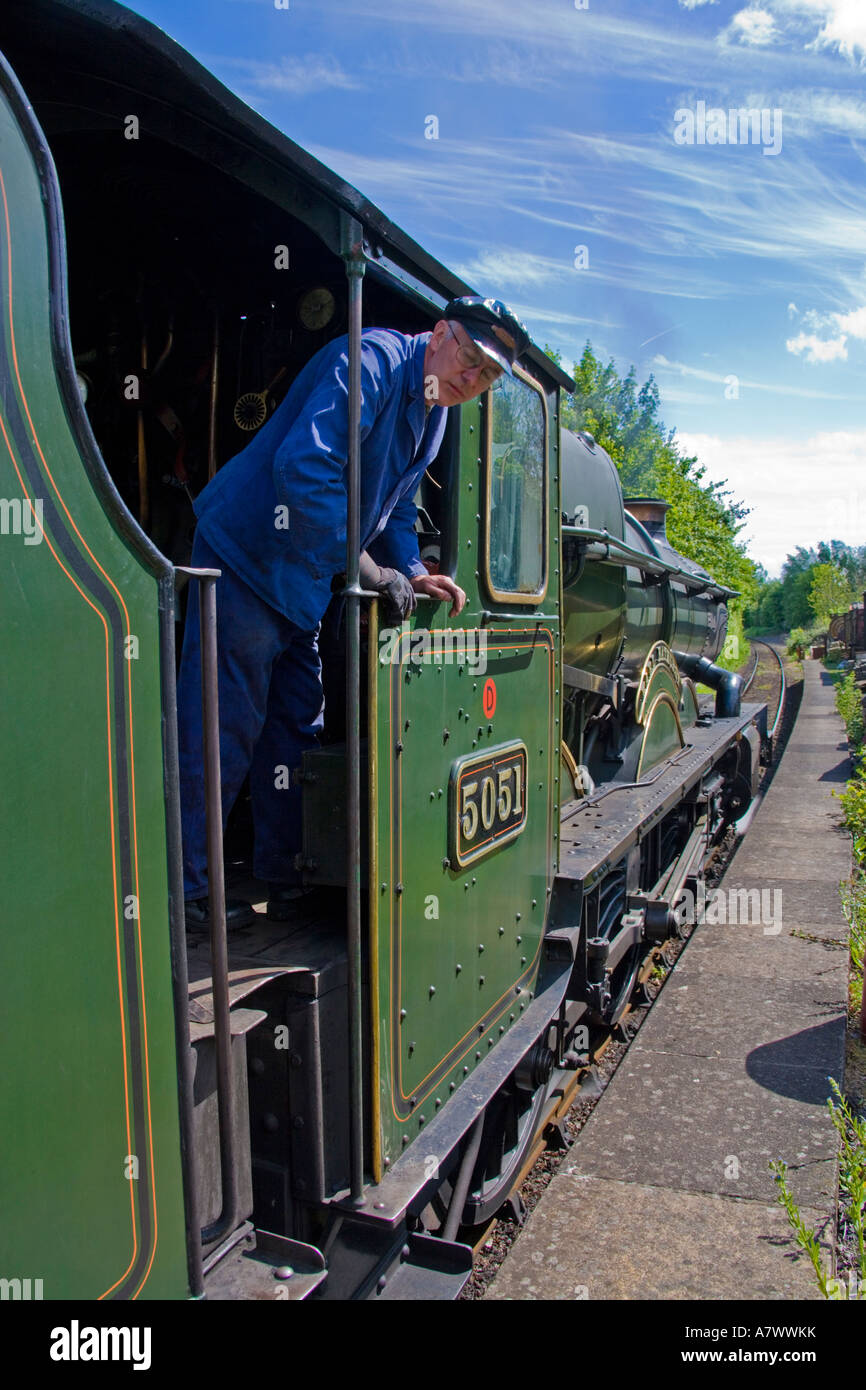 Britain Transport Steam Train Driver Working Engine Locomotive Uk Stock ...