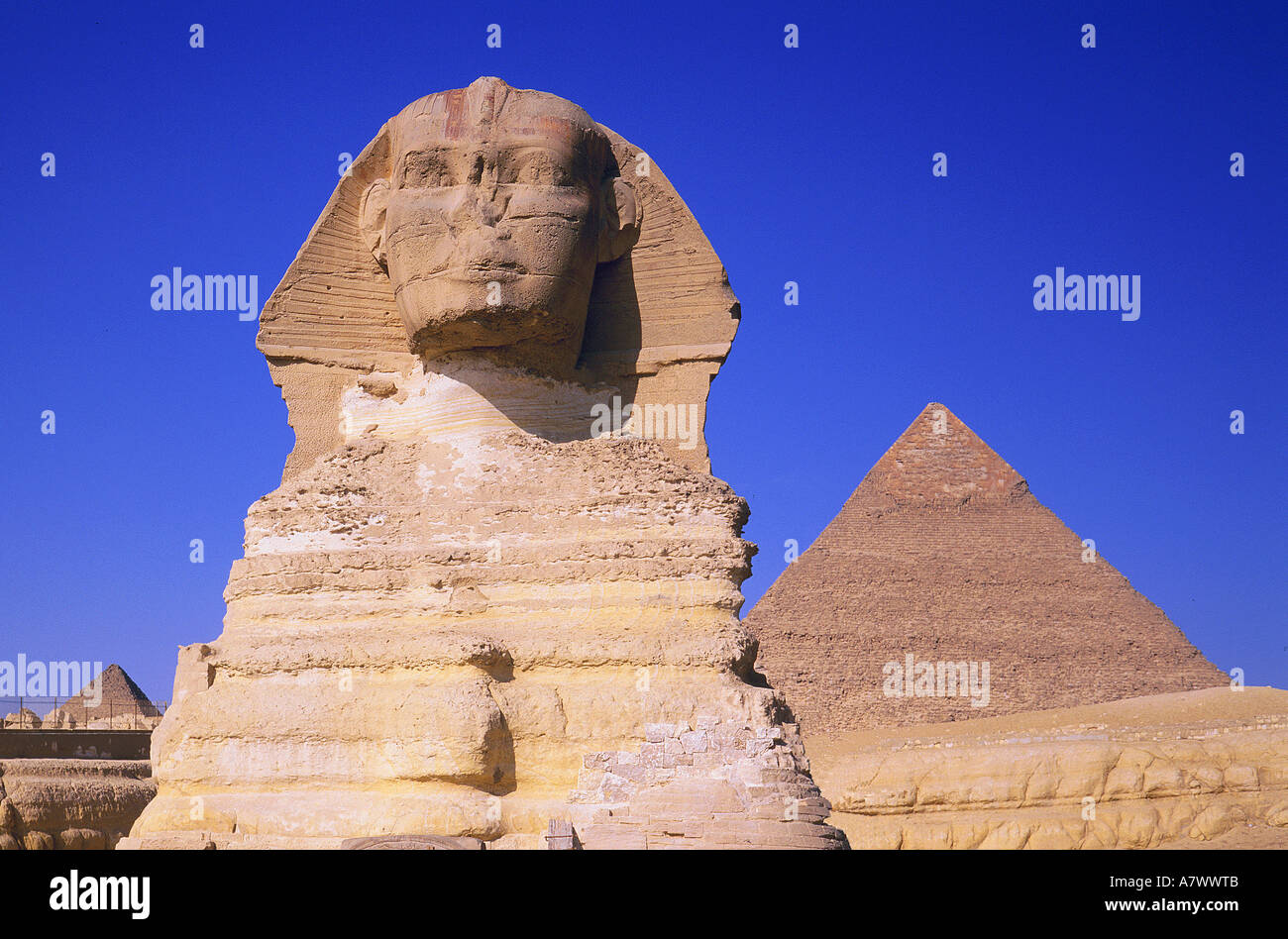 Egypt, Cairos, Kheops pyramid and the sphinx Stock Photo - Alamy