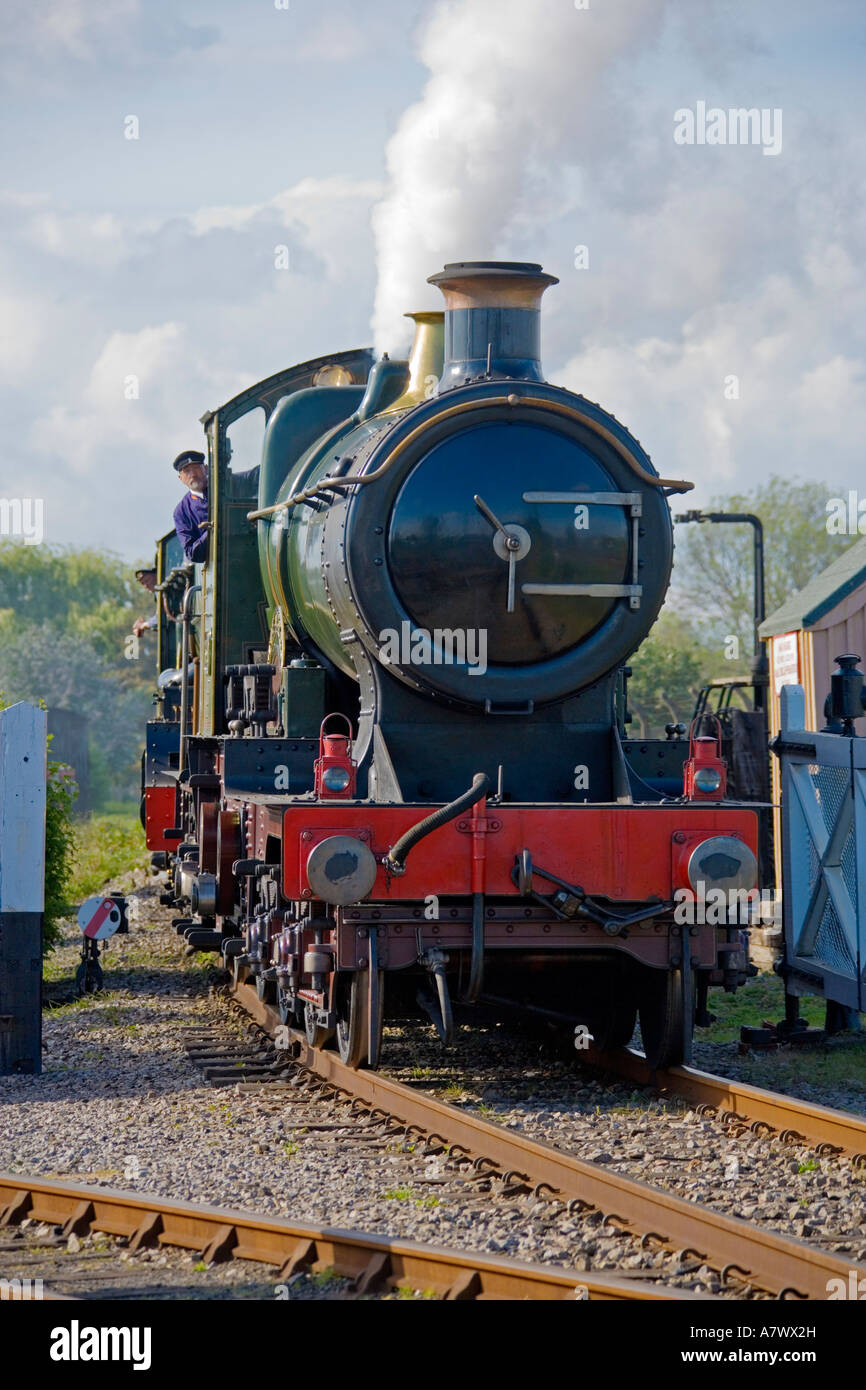 Vintage Great Western Railway steam train at Didcot Railway Centre May ...