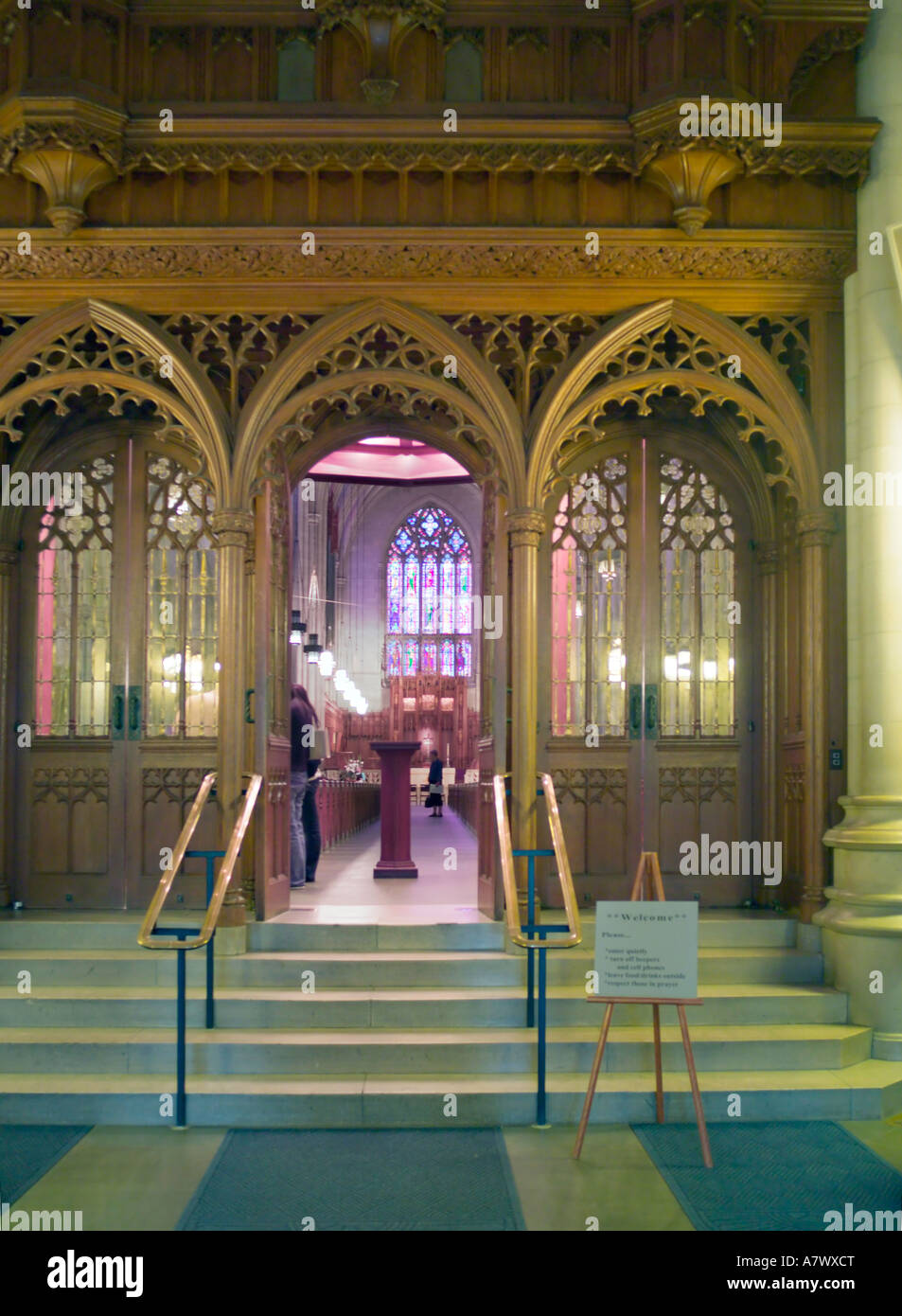 NORTH CAROLINA DURHAM Narthex of Duke University Chapel The architect ...